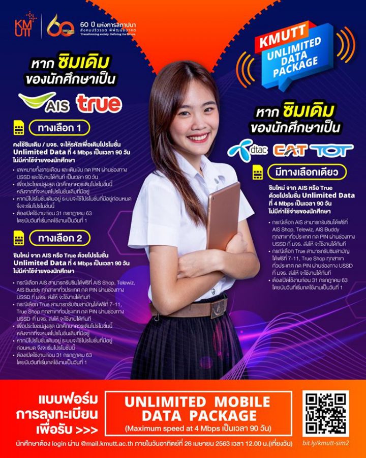 KMUTT Unlimited Data Package - Creative Media KMUTTCreative Media KMUTT